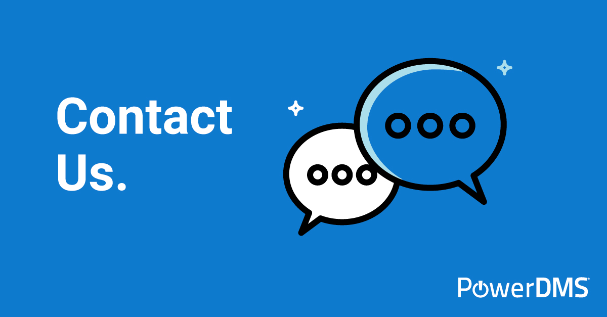 Contact Us | PowerDMS